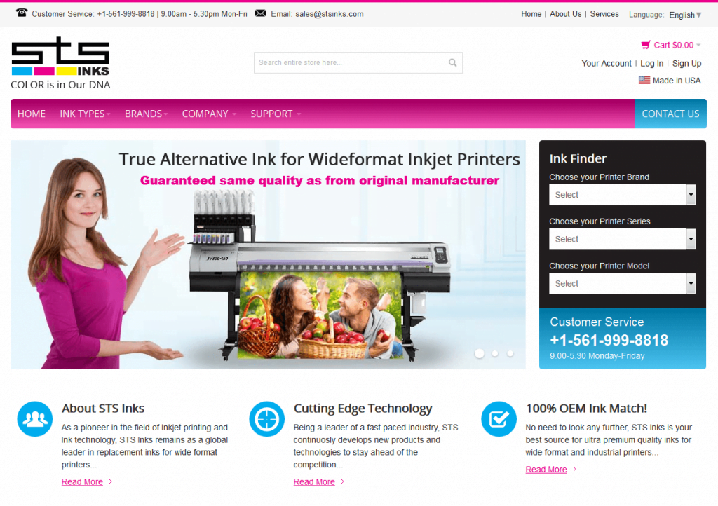 Buy Wide Format inks at the new STS Inks website!