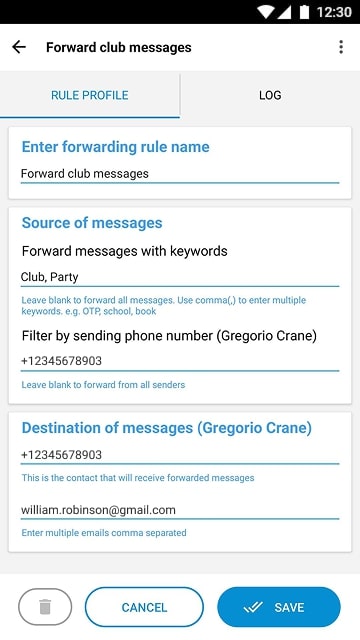 Easy SMS Forwarder APK - Free Texts to Email, Text to Text Forwarding ...