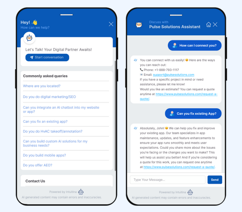 Case Study: Intuitina.com’s AI Bot Accelerated Lead Generation & Support for Pulse Solutions